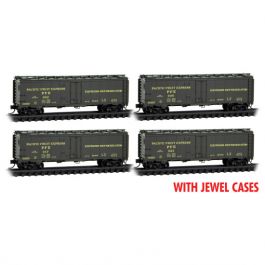 Micro Trains 98300225 pfe reefer (green) 4pk, N