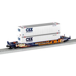 Lionel 2226592 CSX husky stack w/graffiti, O scale