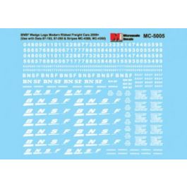 microscale 5005 bnsf wedge decal