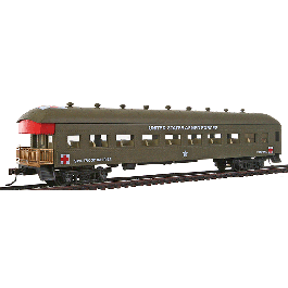 model power 99896 us army hospital/troop car