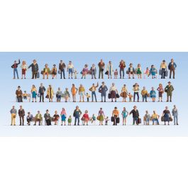 Noch #37070 Figures, Mixed Mega Set. N Scale.