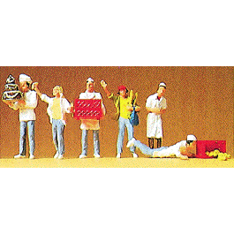 preiser 10377 at the bakery figures