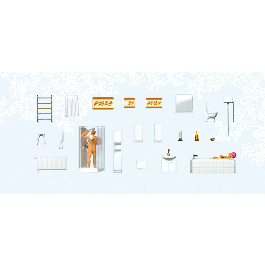 preiser 10631 couple in the bathroom