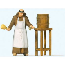 Preiser 28218 friar tapping beer, HO scale