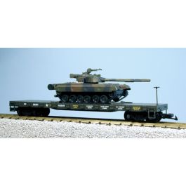 usa trains 1769 us army flat w/tank