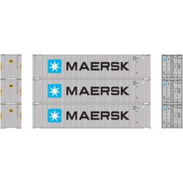 athearn 14283 maersk 45' container 3pk