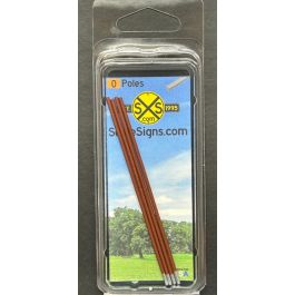 Scale Signs 1002 o scale rust poles, O scale