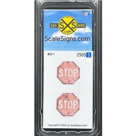Scale Signs s2505c s scale stop sign, O scale