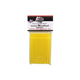 alpha abrasives 1351 microbrushes,yellow 100pk