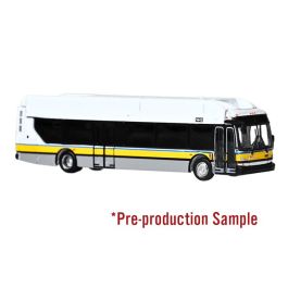 Iconic Replicas 1600575 yellow stripe bus, N scale