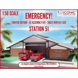 Iconic Replicas 87-0587stn squad 51 station kit,HO