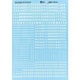 msi 90101 letters/numbers gothic white