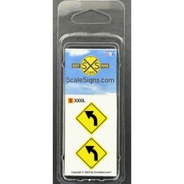 Scale Signs 03000L o scale left turn signs, O